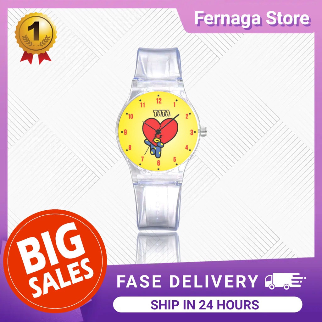 Bt21 bts Clock Girls The Latest Cute Character Tata Female | Shopee ...