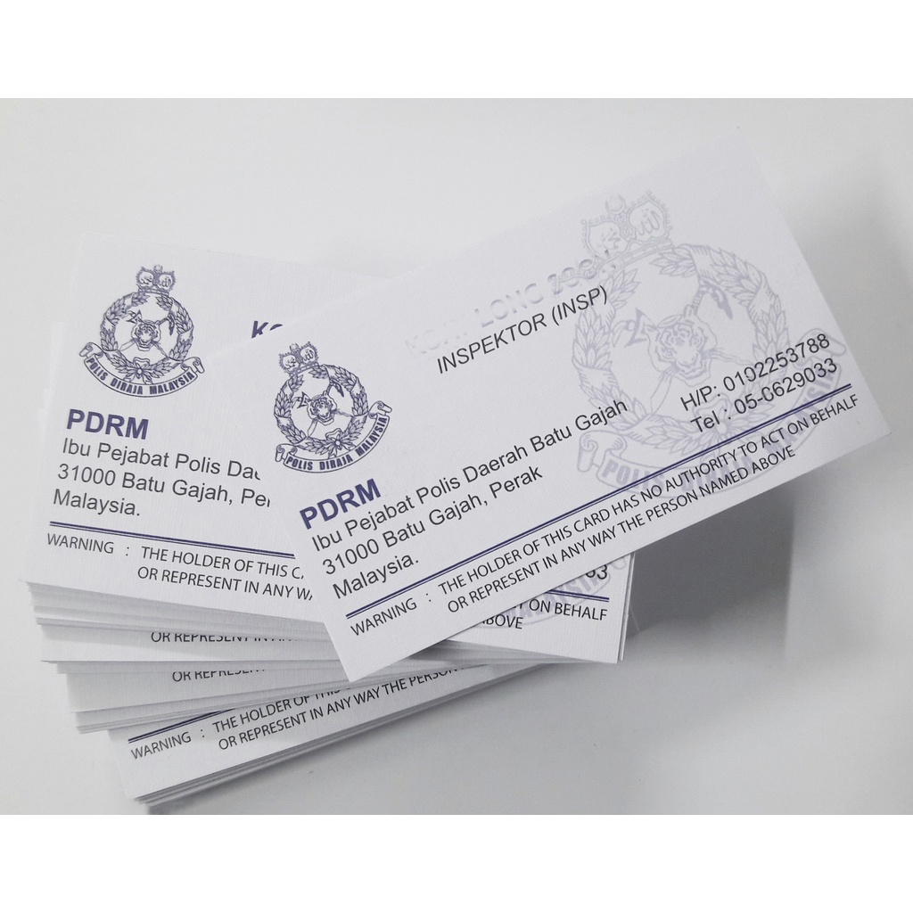 【Customize Design】Name card / Business Kad / Thank you Kad / Company ...