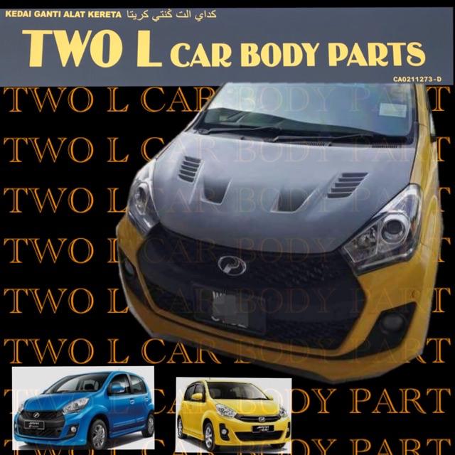 MYVI ICON AND LAGI BEST CUSTOM BONNET FIBRE BODYKIT | Shopee Malaysia