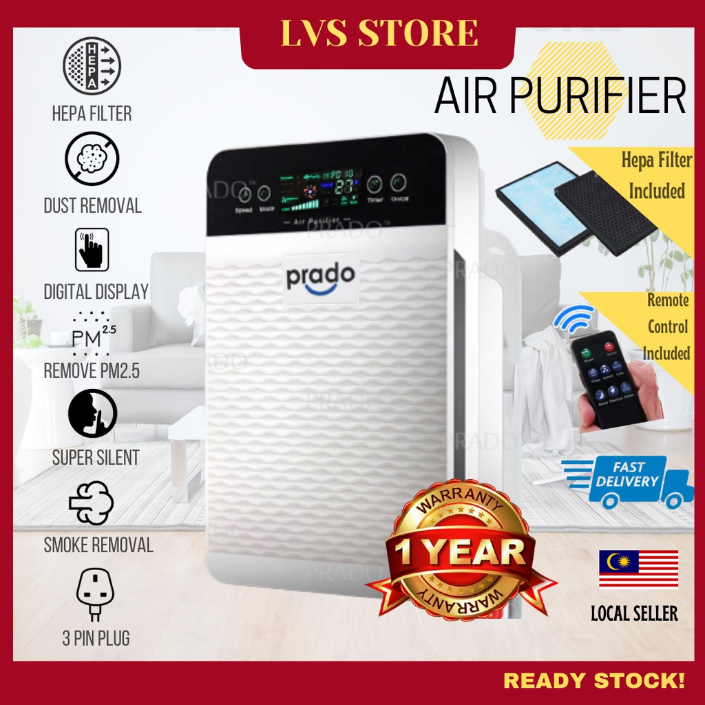 🔥READY STOCK🔥Air Purifier ( PRADO ) PM2.5 Smoke Dust Removal Cleaner ...