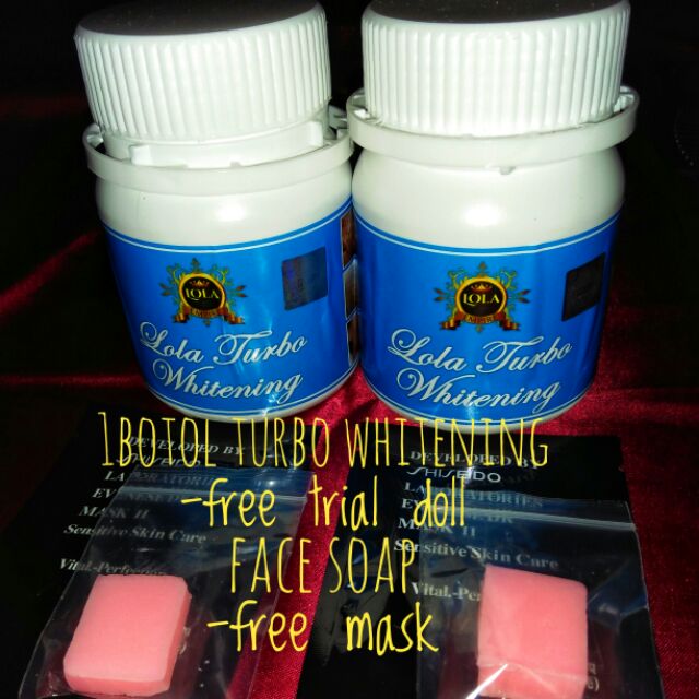 TURBO WHITENING +FREE 5 SACHET+FREE FACE DOLL SOAP+FREE POS | Shopee ...