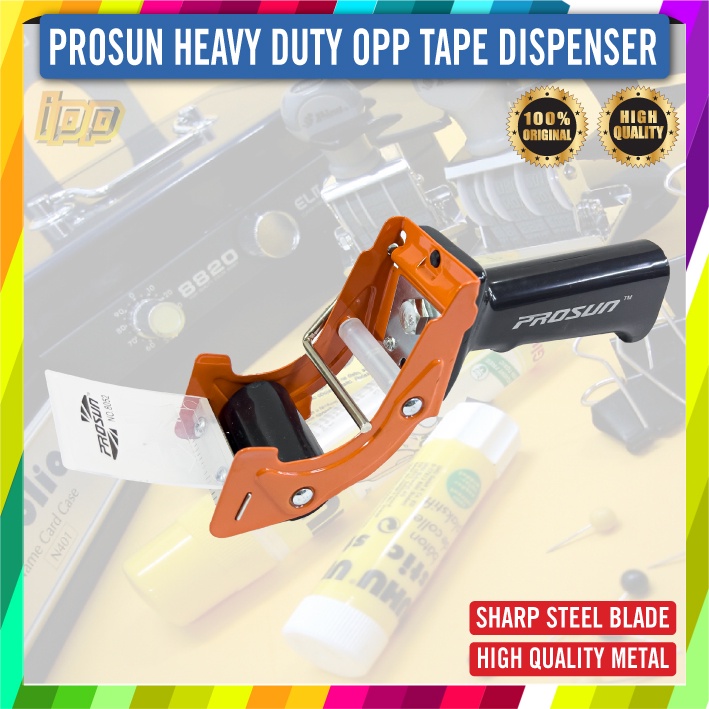 Prosun Heavy Duty Packing Tape Dispenser With handler / Opp Cutter ...