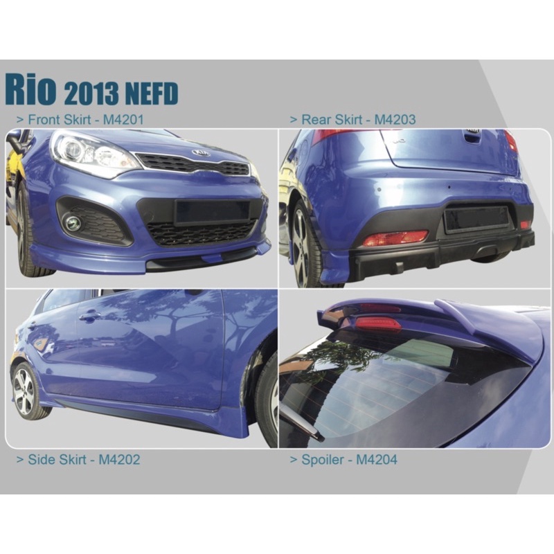 Kia rio 2013 2014 2015 2016 2017 NEFD RSR Bodykit body kit front side ...