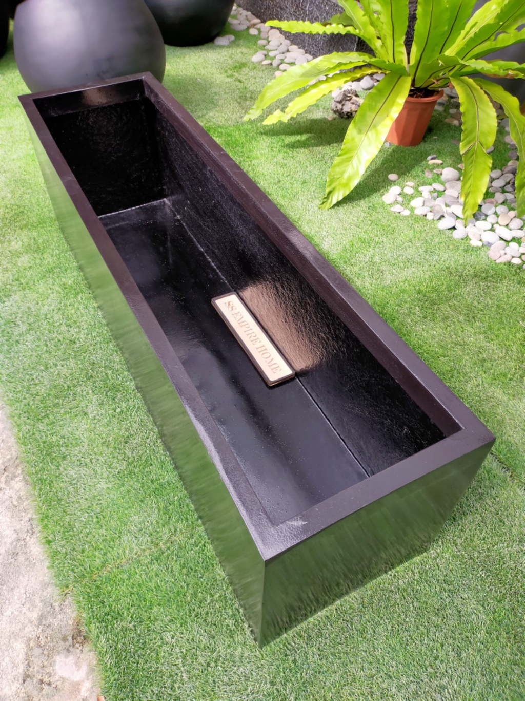 RUDI PB8 Fiberglass 5 Feet Custom Made Fence Planter Box Wall Divider ...