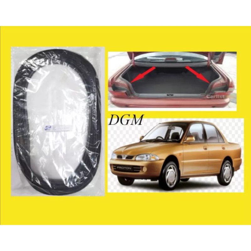 Proton wira sedan / aeroback rear bonnet rubber weatherstrip getah ...