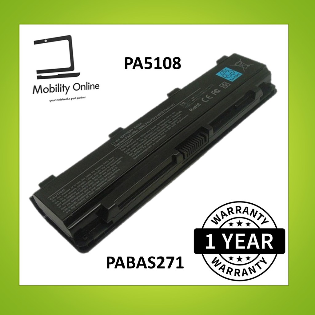 Toshiba PABAS271 PABAS272 PABAS273 C75 C50 C45 C40 PA5108U-1BRS Laptop ...