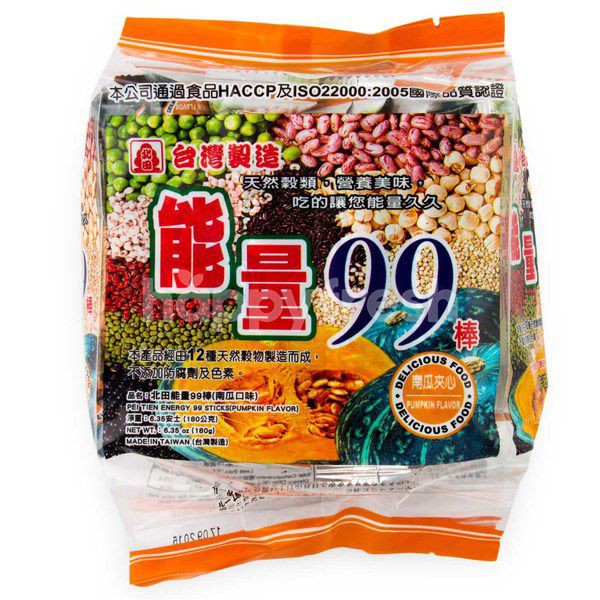 Pei-Tien Energy 99 Sticks Multi Grains Rice Roll Biscuits Pumpkin ...