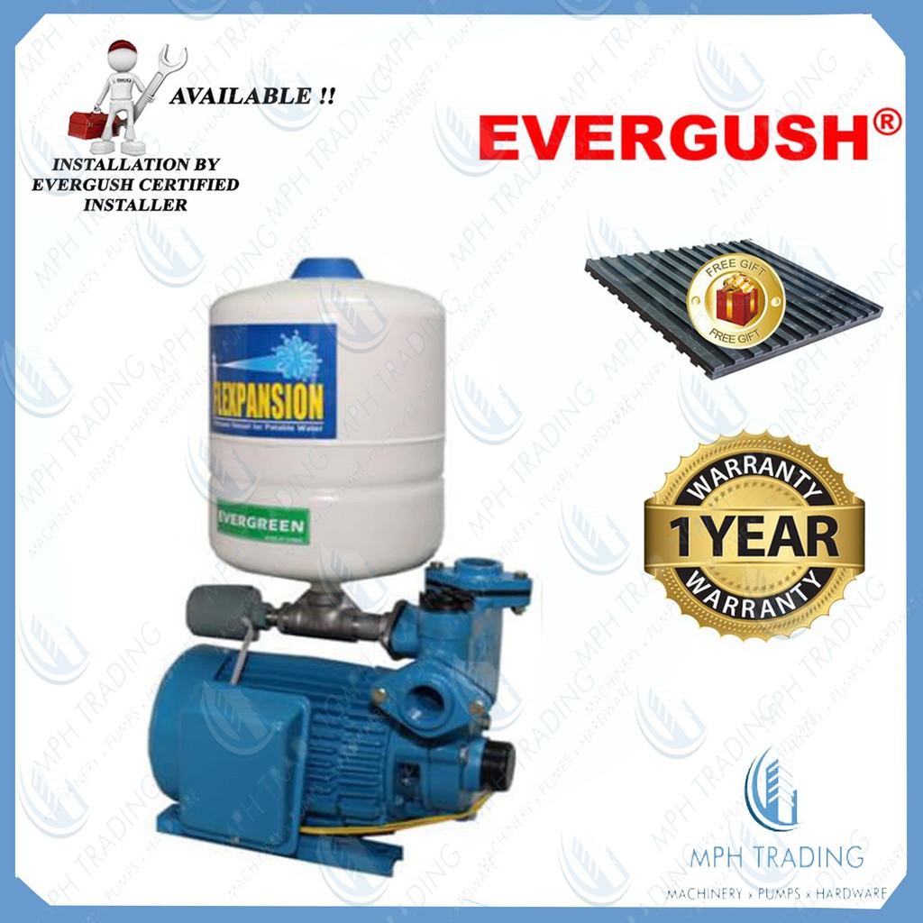 Evergush V800 Automatic Start Stop Water Booster Pump 1HP For 4-5 ...