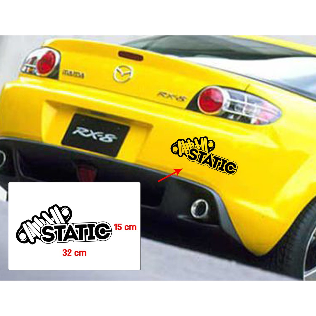 CAR STICKER STATIC bumper sticker body car sticker vinyl sticker diecut ...