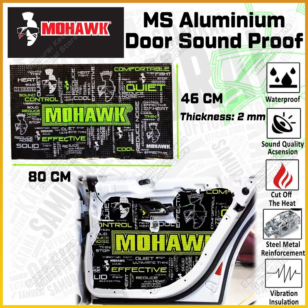 🔇ORI MOHAWK Sound Proof Aluminum Noise Damping Insulation Car ...
