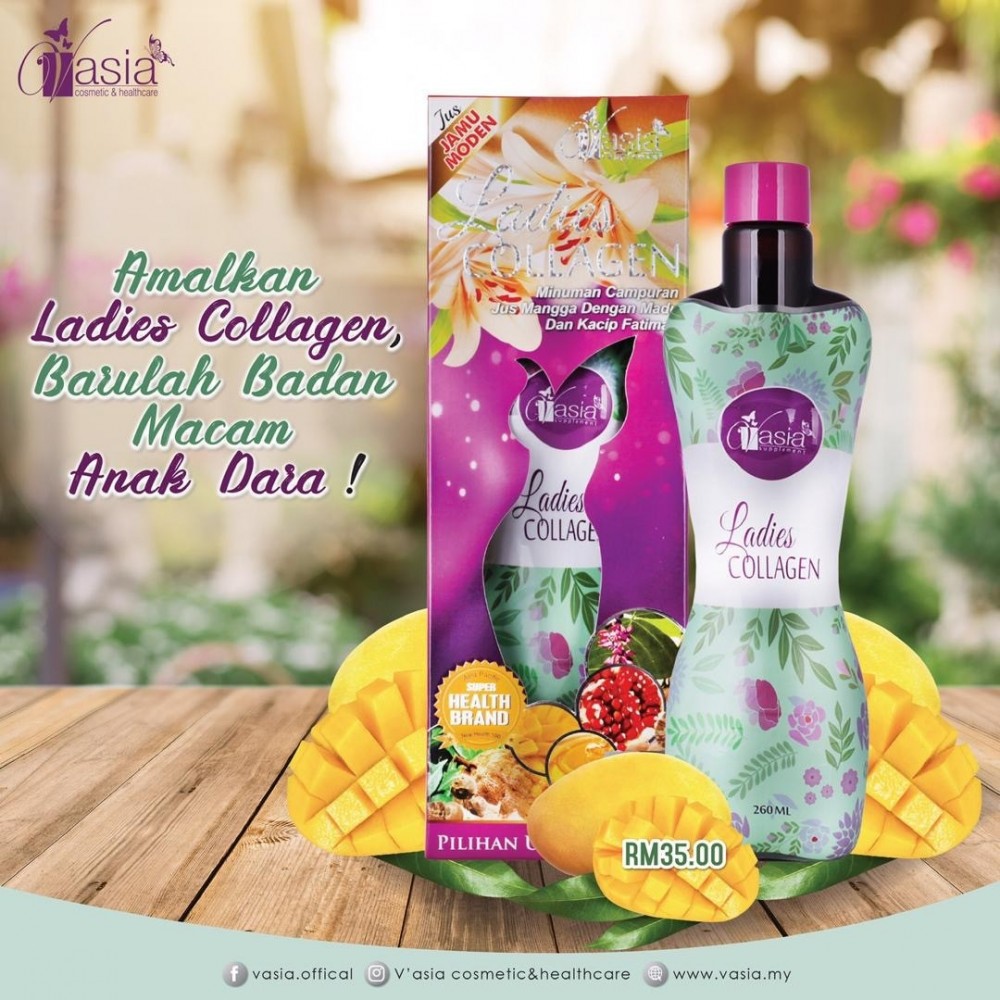 V ASIA LADIES COLLAGEN BOTOL 260ML^ | Shopee Malaysia