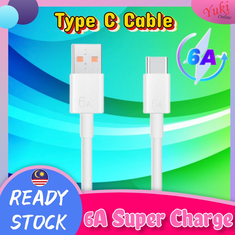 6A Super Charge USB Type C Cable Fast Charging Data Cable USB to Type-C ...