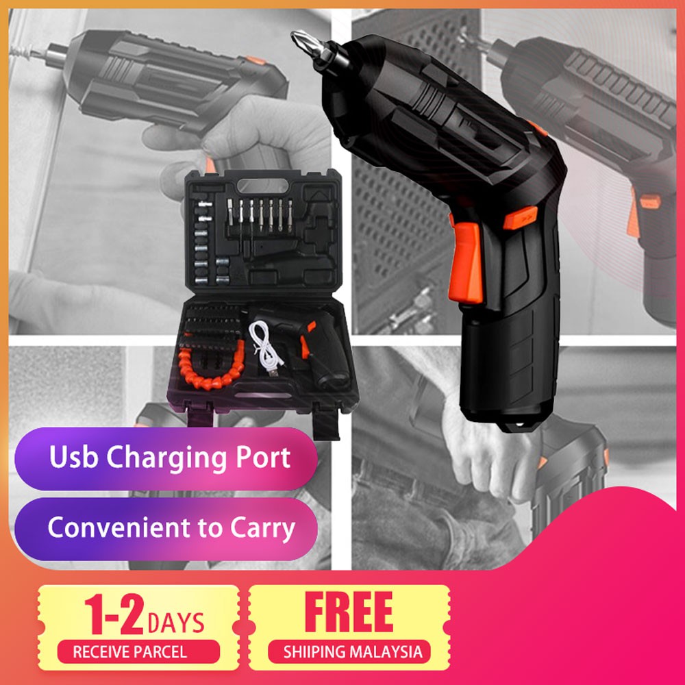 🔥HOT🔥 OE-27 Drill Electric Cordless Multifunction Red 47 in 1 Set ...