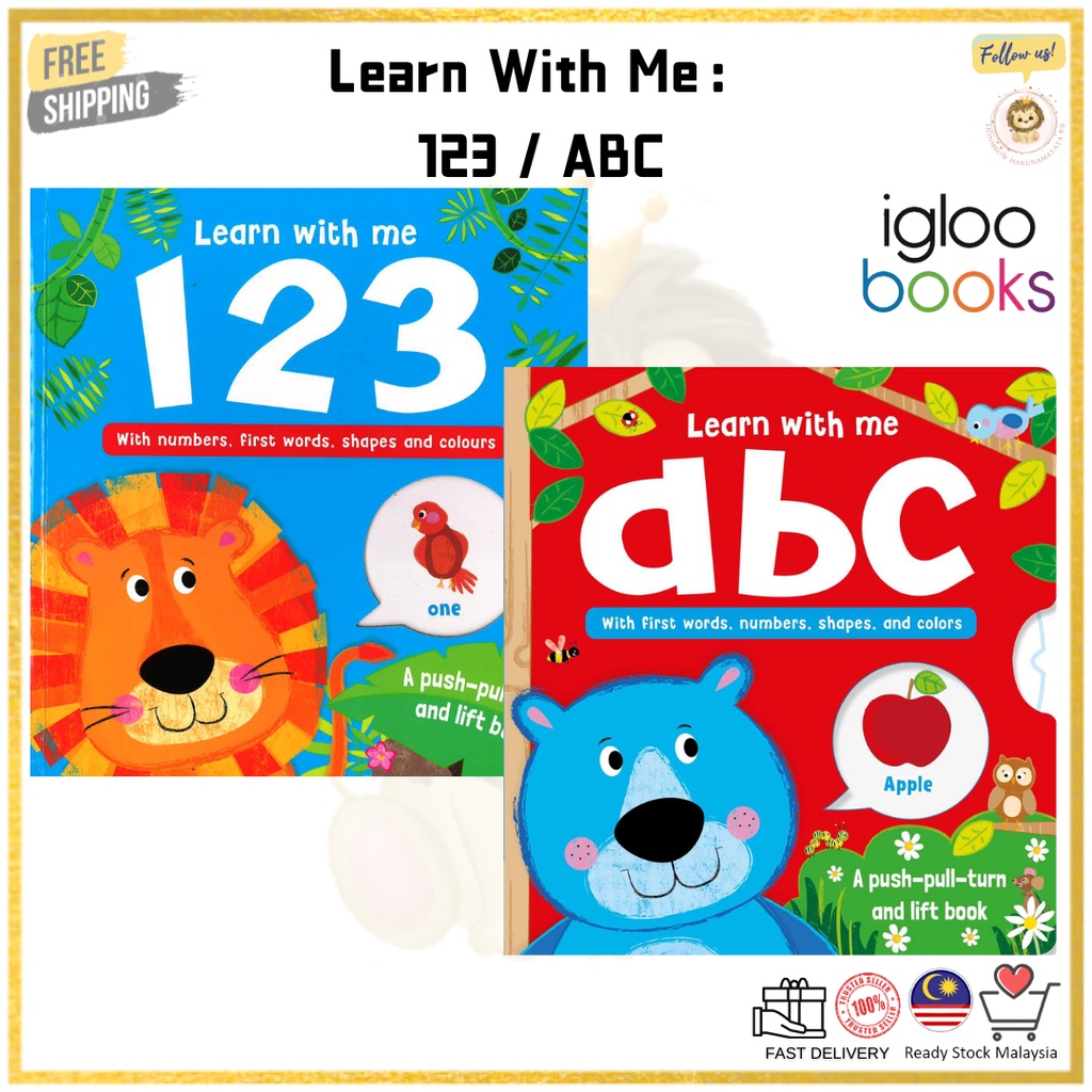 LionMeow Learn With Me 123 / Learn With Me Abc / A Play and Learn Book ...