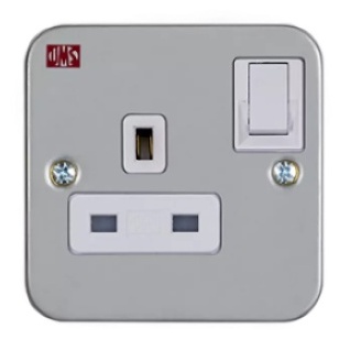UMS 13A 1Gang / 2 Gang Metal Clad Switch Socket / LWD 13A 1Gang / 2 ...