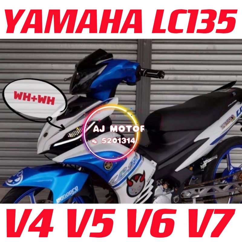 [PNP] YAMAHA LC135 V1 V4 V5 V6 V7 V8 V9 FI LED PILOT LIGHT MATA GABAN ...