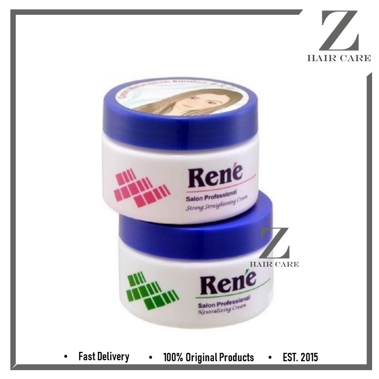 Rene Rebonding Strong Straightening Cream & Neutralizer Cream - 120ml ...