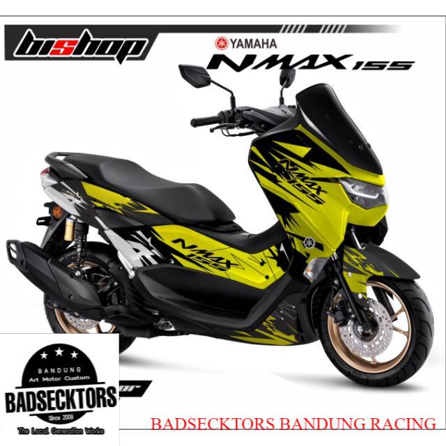 Yamaha NMAX 155 Full Body Decal Please graphic cool yellow | Shopee ...