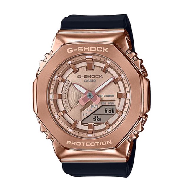 Casio Mini G-Shock Casio Oak TMJ Metal Covered GM-S2100PG-1A4 | Shopee ...