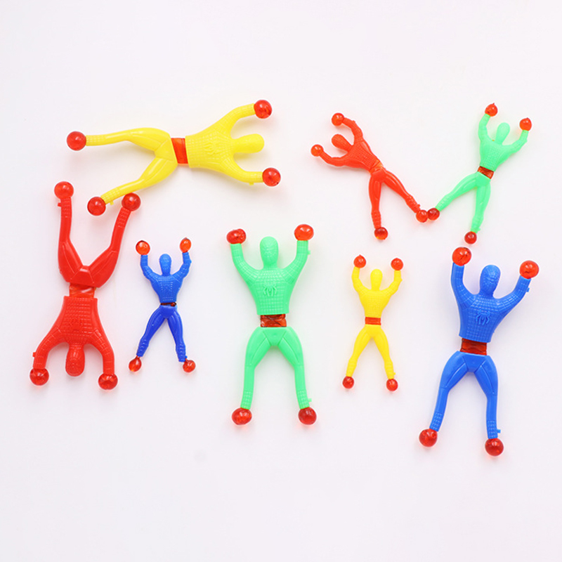💕1PCS Funny Children Sticky Wall Climbing Toys Mini Flexible Climb Men ...
