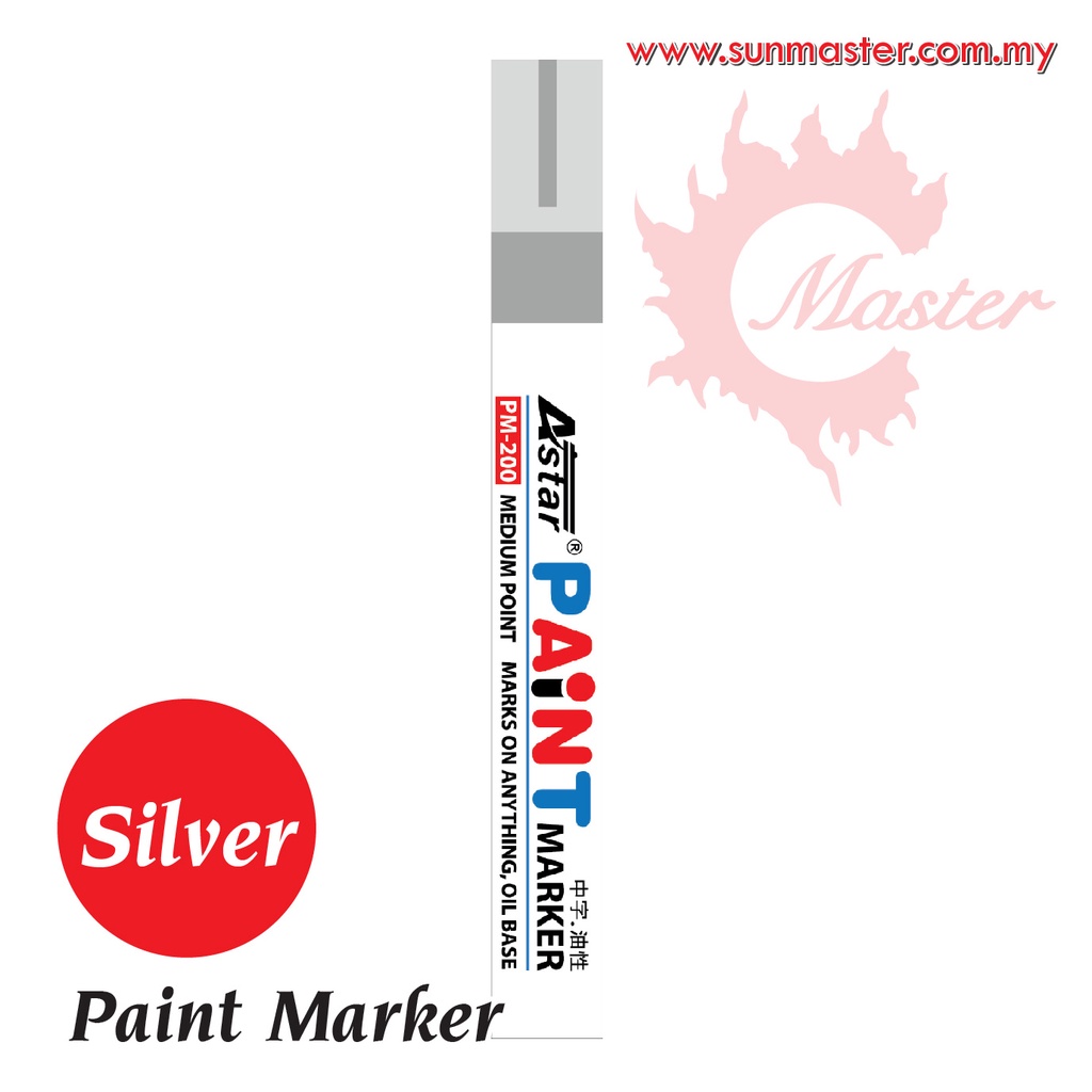 Astar PM-200 Medium Point Paint Marker | PAINT MARKER PEN | OIL BASE ...