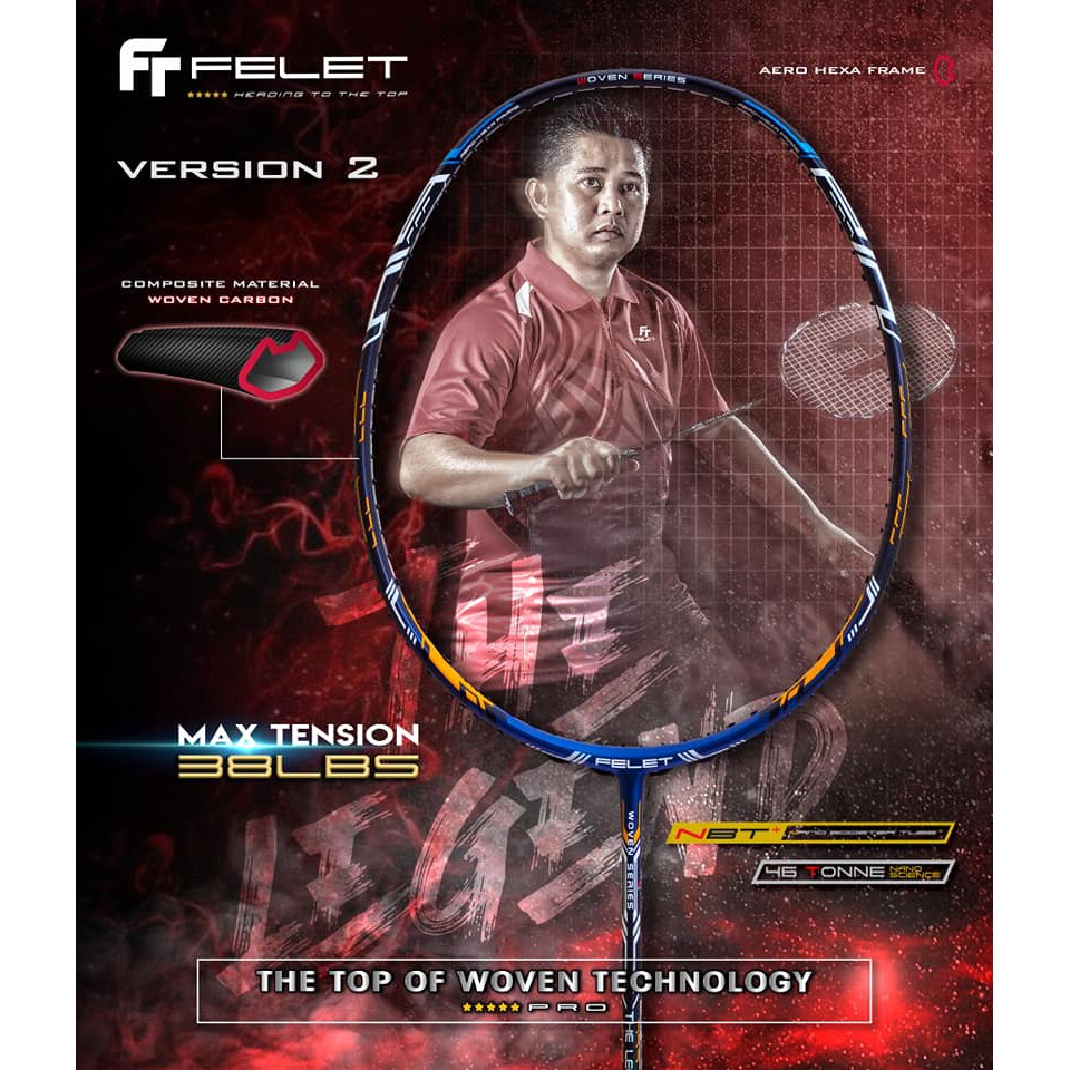 FELET Badminton Racket The Legend Zakry 4U [ORI] | Shopee Malaysia