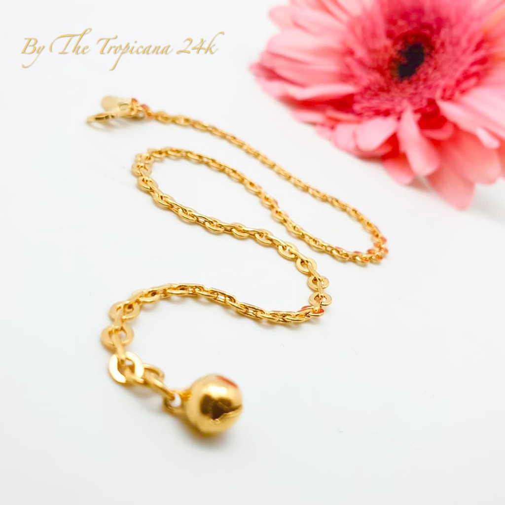 Emas Sadur Korea The Tropicana 24k Goldplated (Anklet)(Rantai Kaki ...