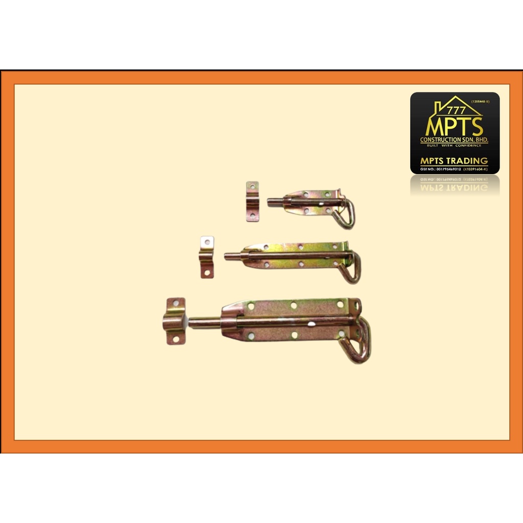 Lockable Heavy Duty Pad Bolt Door Latch 4" (100MM) / 6" (150MM ...