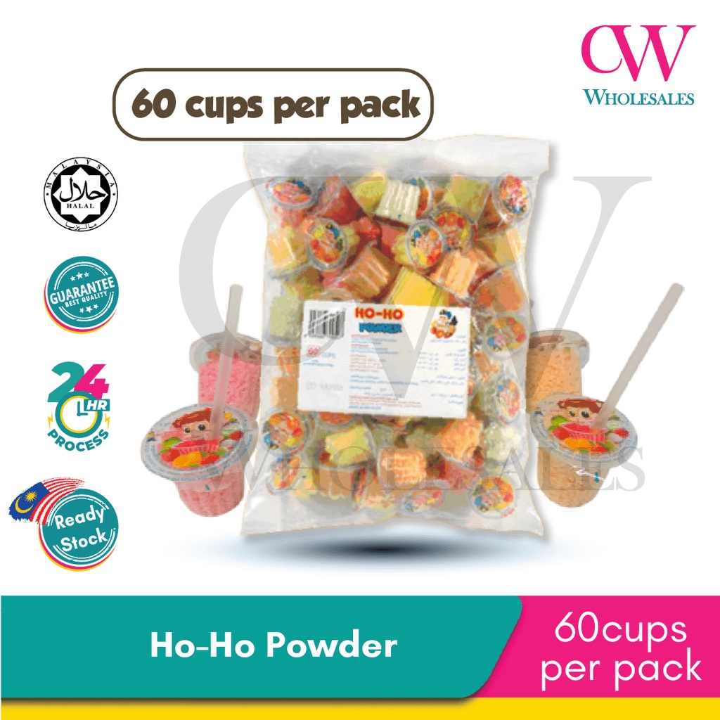 Ho Ho Mini Cup Powder Alibaba Misaki Powder Candy 60 cups per pack | Shopee Malaysia