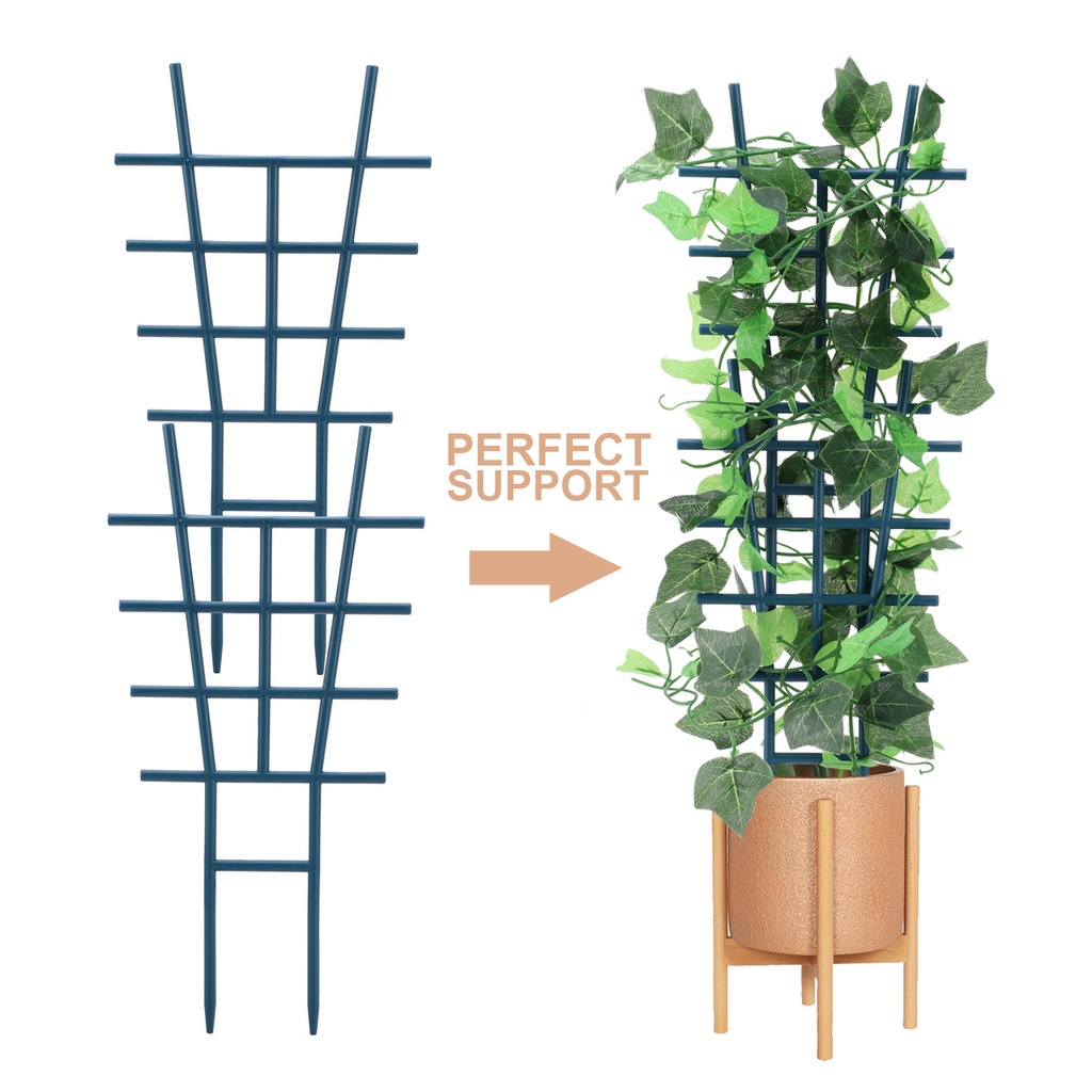 2pcs Trellis Supports Plant Stand Climbing Frame Garden Trellises Plastic Reusable Durable DIY ...