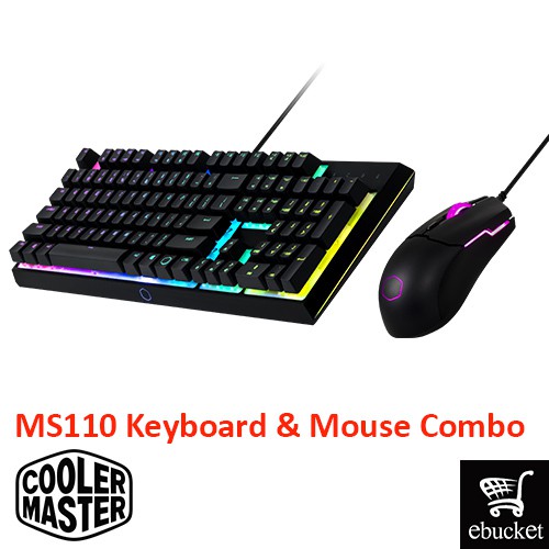 Cooler Master MS110 Keyboard & Mouse Combo, RGB Illumination, Mem ...