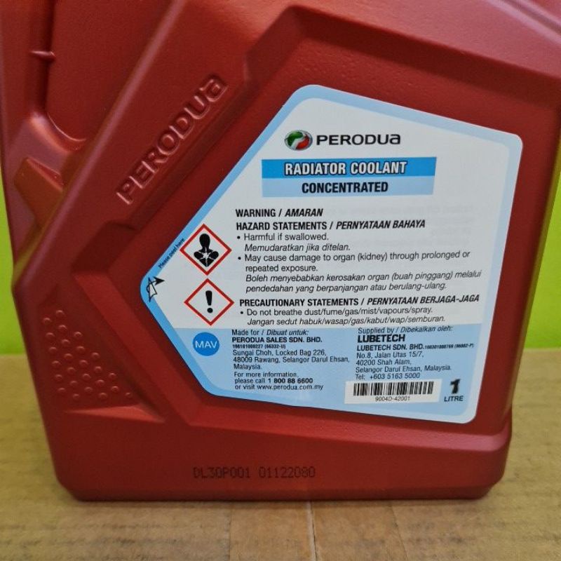 🇲🇾ORI NEW🔥 PERODUA COOLANT 1L AXIA BEZZA MYVI VIVA ALZA KENARI KELISA ...