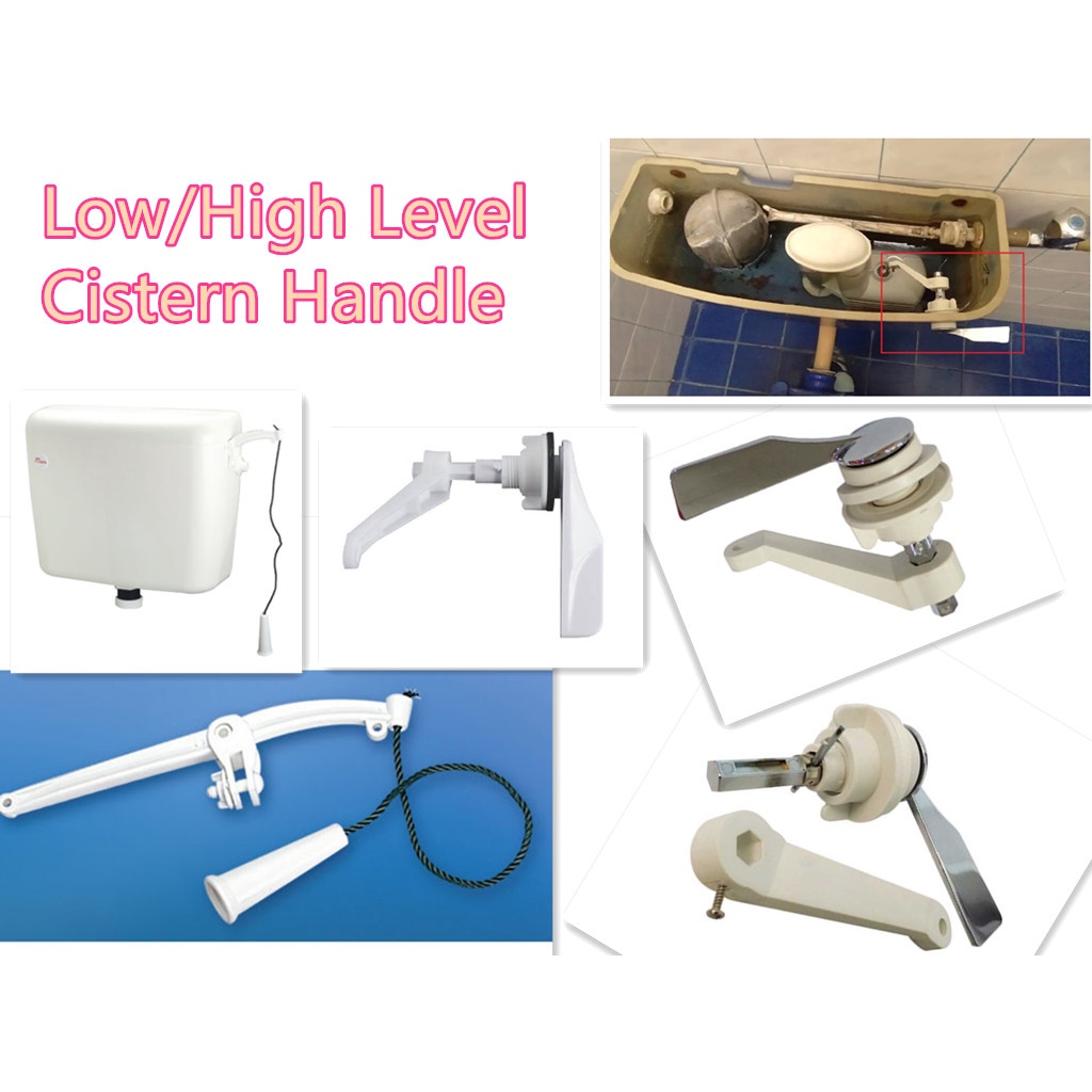 YLK 【Low / High】 Level Cistern Handle Heavy Duty Steel Flush Handle ...