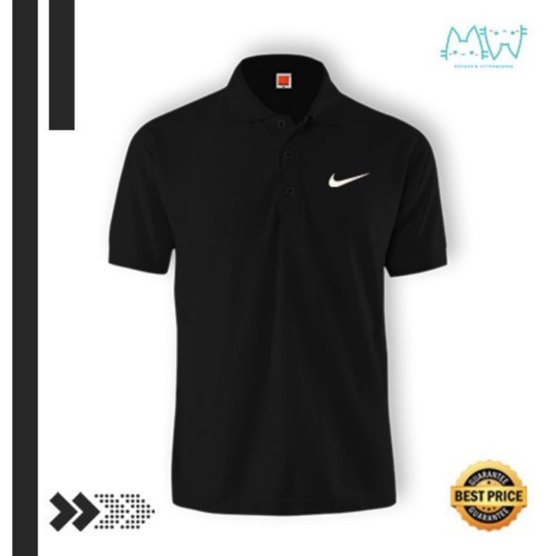 Nike Collar T-Shirt Unisex Female&Male 100% Microfibre; Baju Nike ...