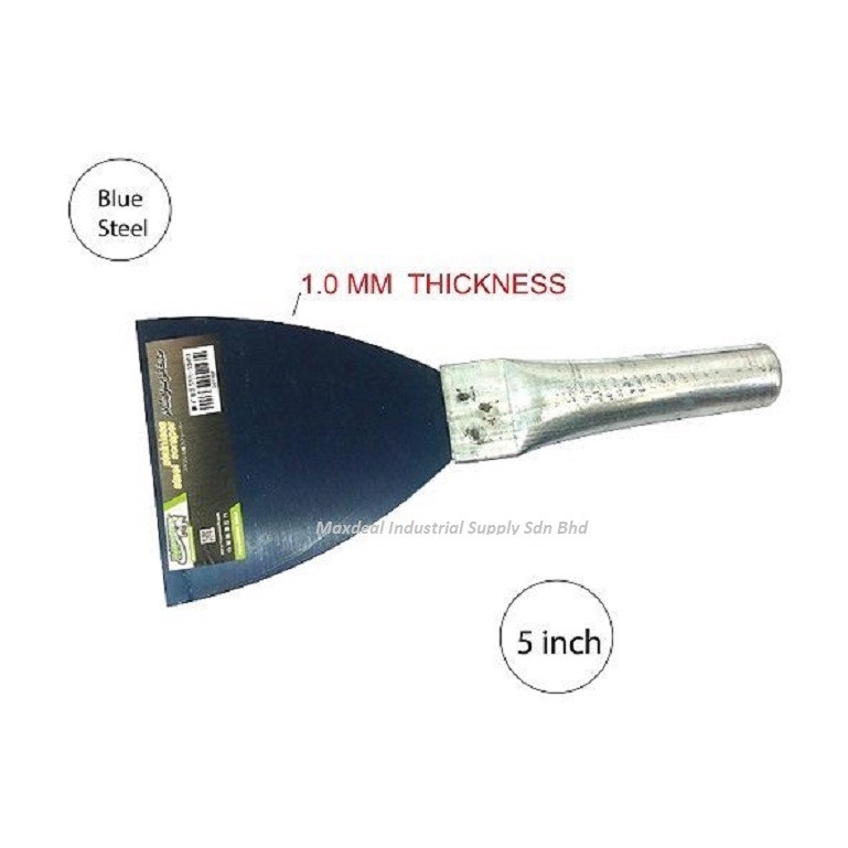 Heavy Duty MANN'S 5" Blue Steel Scrapper With Stainless Steel Handle ...