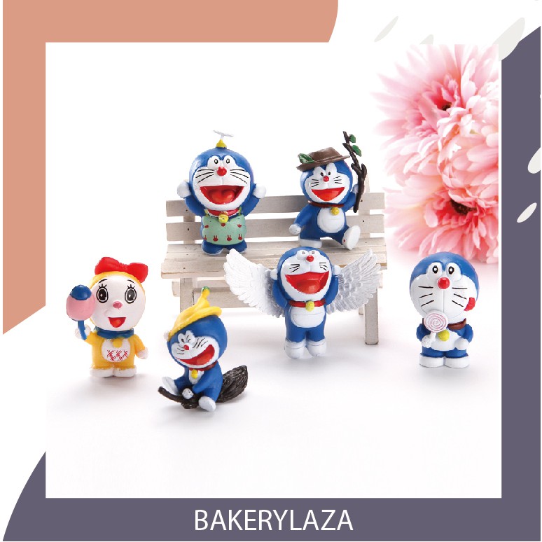 (READY STOCK) Doraemon Action Figure Cake Topper Decoration Birthday ...