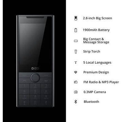 DIZO Star 300 / Star 500 KeyPad Phone Realme Feature Phone with camera ...