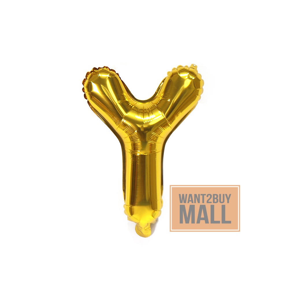 🇲🇾 🏆 16 Inch A-Z 0-9 Alphabet Letters Number Foil Gold Color Party ...