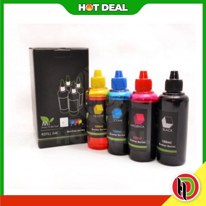 Hotdeal 100ml Refill Ink For Canon , HP , Brother, Epson - Black /Cyan ...