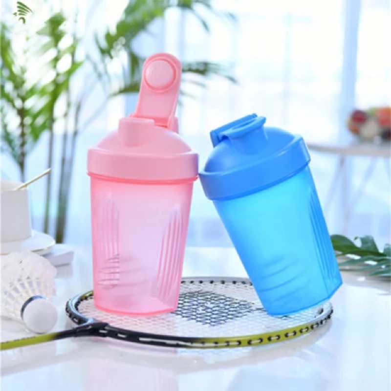 400ML Shaker Bottle Whey Protein Powder Mixing Bottle Sports Fitness ...