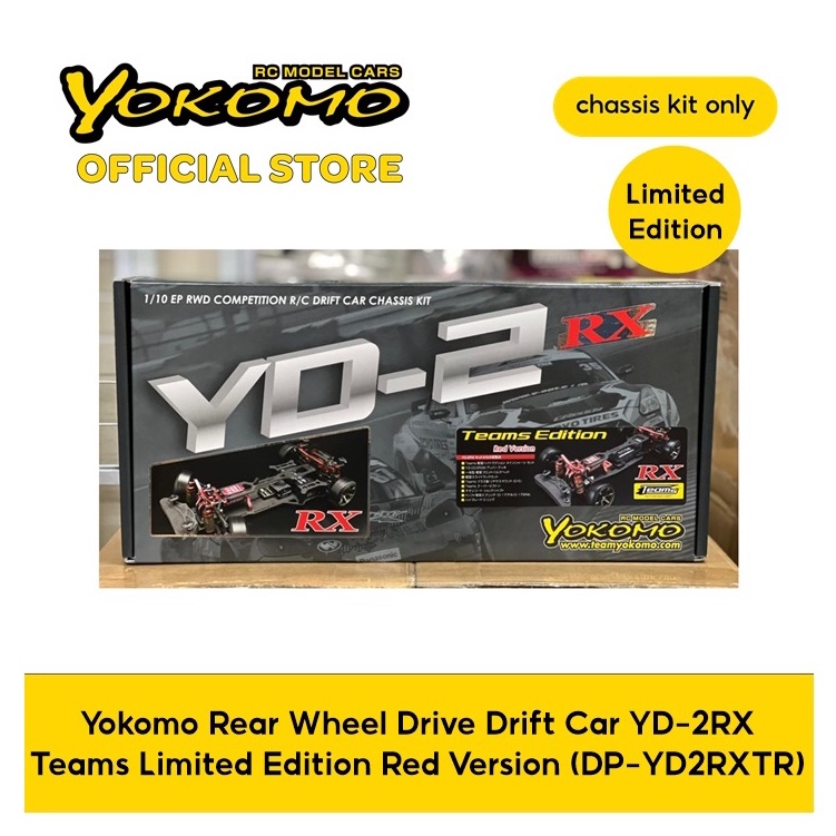 Yokomo Rear wheel drive RWD Drift Car YD-2RX Teams Edition Red Version (DP-YD2RXTR) | Shopee ...
