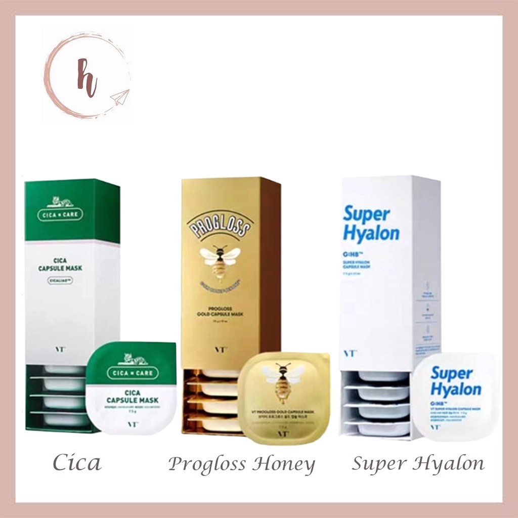 VT Cica Capsule Clay Mask 5EA/10ea VT Progloss Capsule Mask VT Super ...