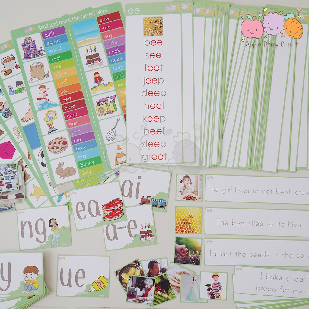 Vowel BLEND & CONSONANT DIGRAPH - WORKSHEET - setera green series ...