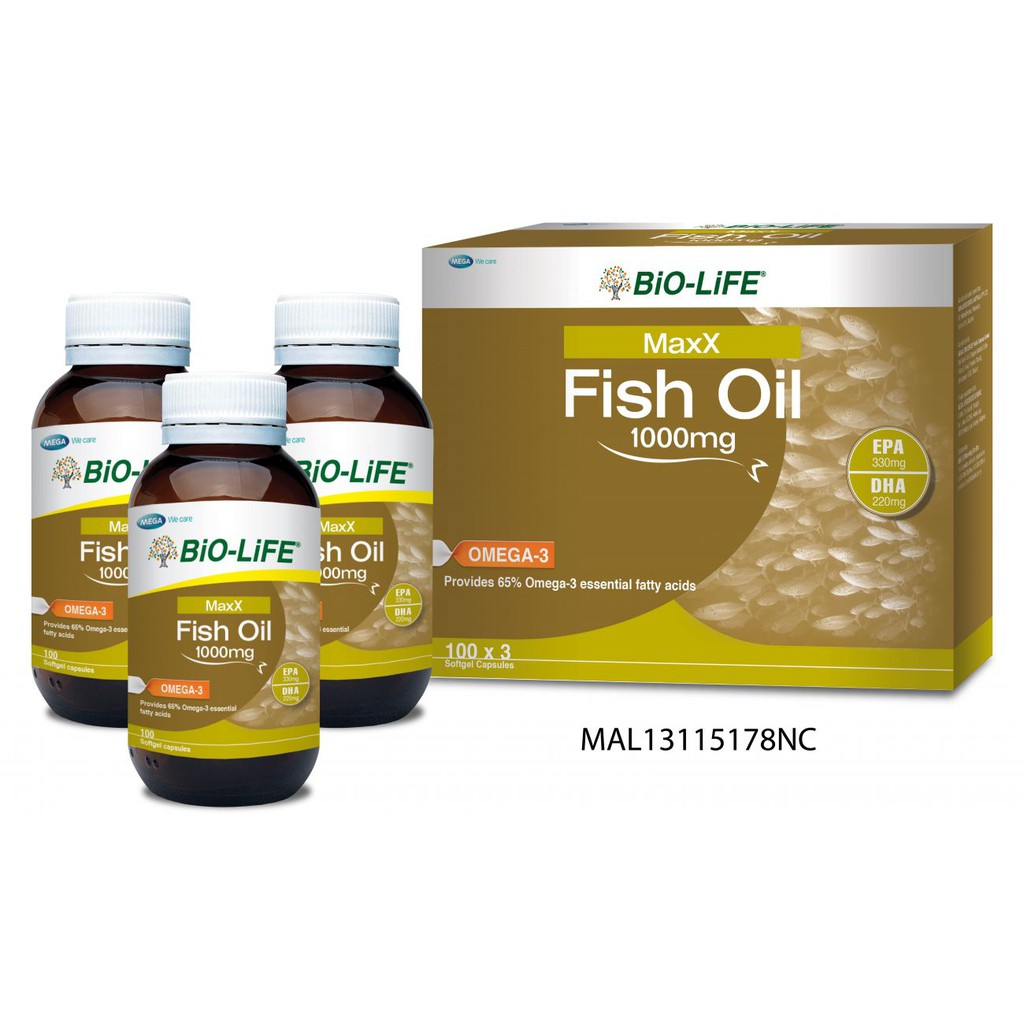 [EXP 06/2025] Biolife Maxx Fish Oil 1000mg (3x100's) | Shopee Malaysia