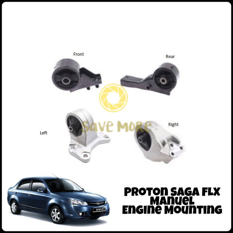 (1 YERAS WARRANTY) PROTON SAGA FLX ENGINE MOUNTING SET | Shopee Malaysia