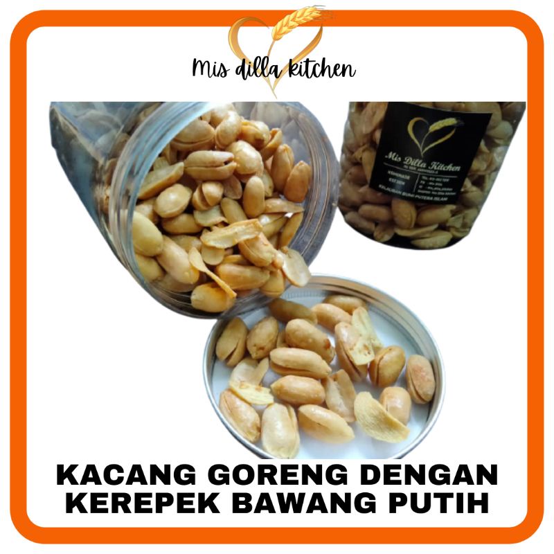Kacang Tanah Dengan Bawang Putih Goreng Rangup Peanut And Garlic Crispy ...