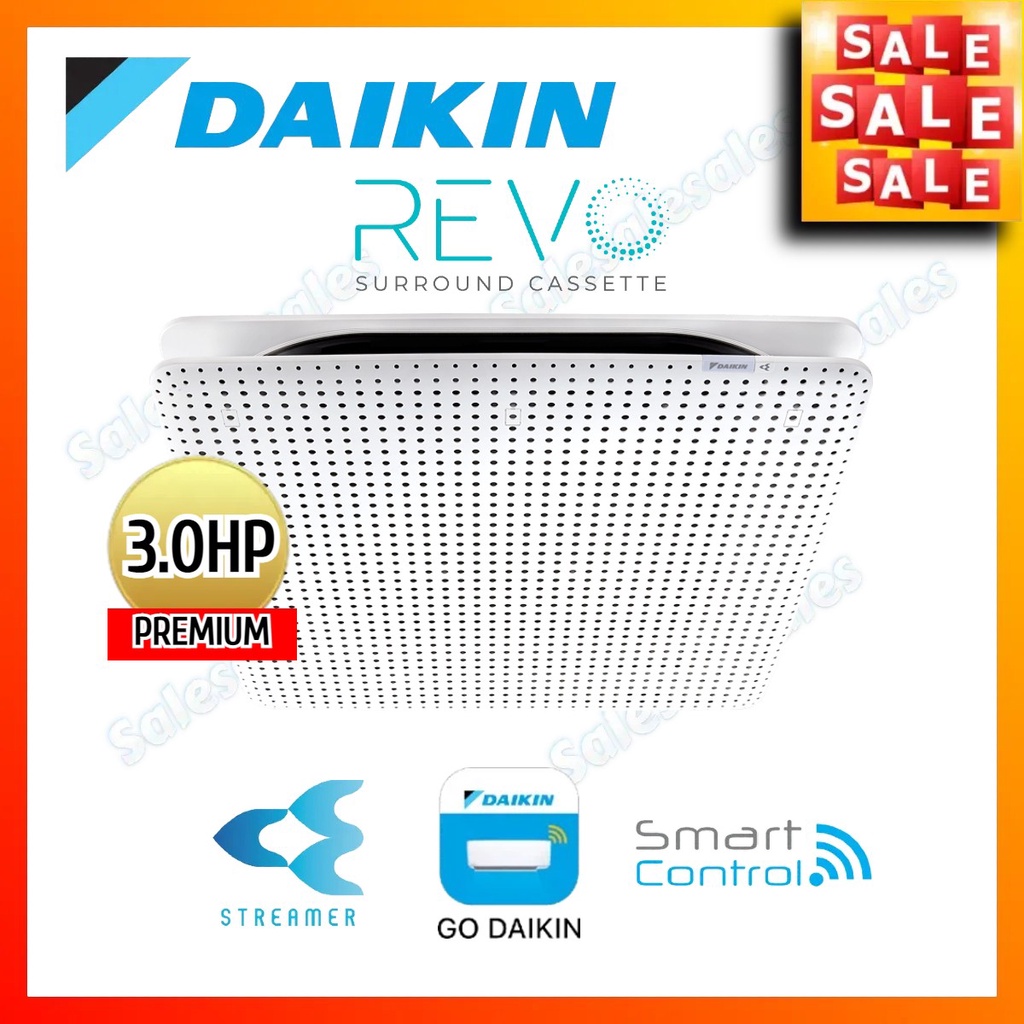 DAIKIN REVO (Premium) Surround Cassette 2HP / 2.5HP / 3HP /4HP Air ...