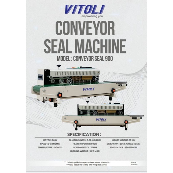 SEALING VITOLI CONVEYORSEAL | Shopee Malaysia
