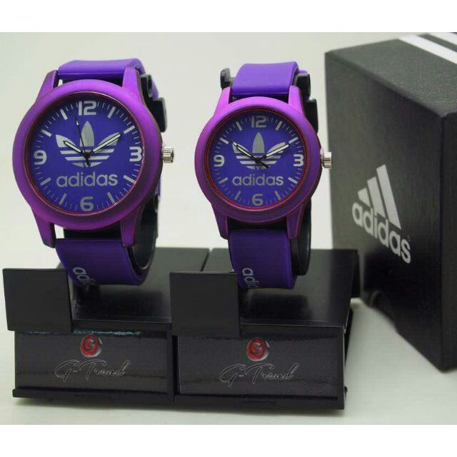 Adidas Design Couple Watch (Purple) & (BLACK) | Shopee Malaysia