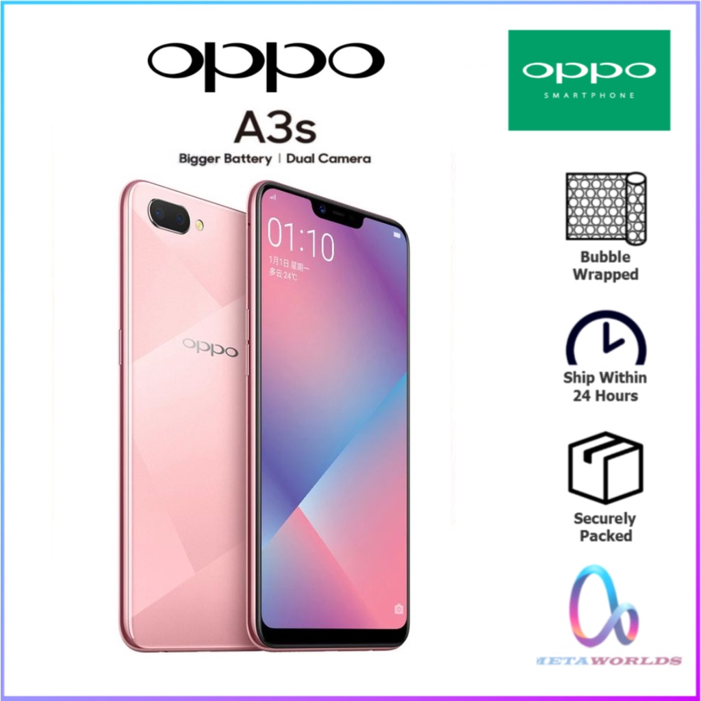 OPPO A3S Original 6.2" inch Display (4GB Ram + 64GB Rom) (1 Year ...